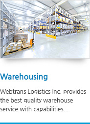 Welcome to Webtrans Logistics, Inc.